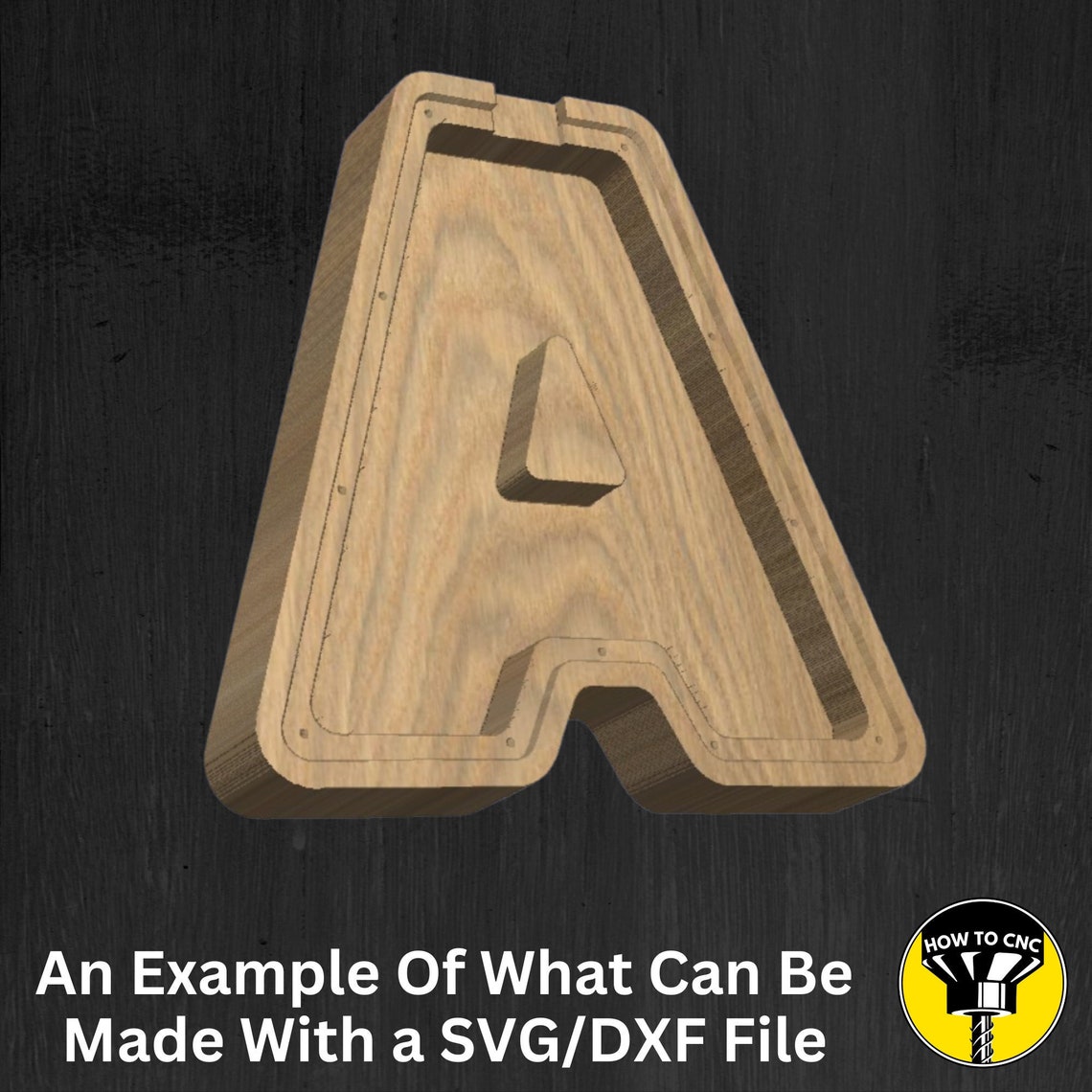Letter A Money Box Cnc File, Money Box SVG, Money Box DXF File, Kids ...