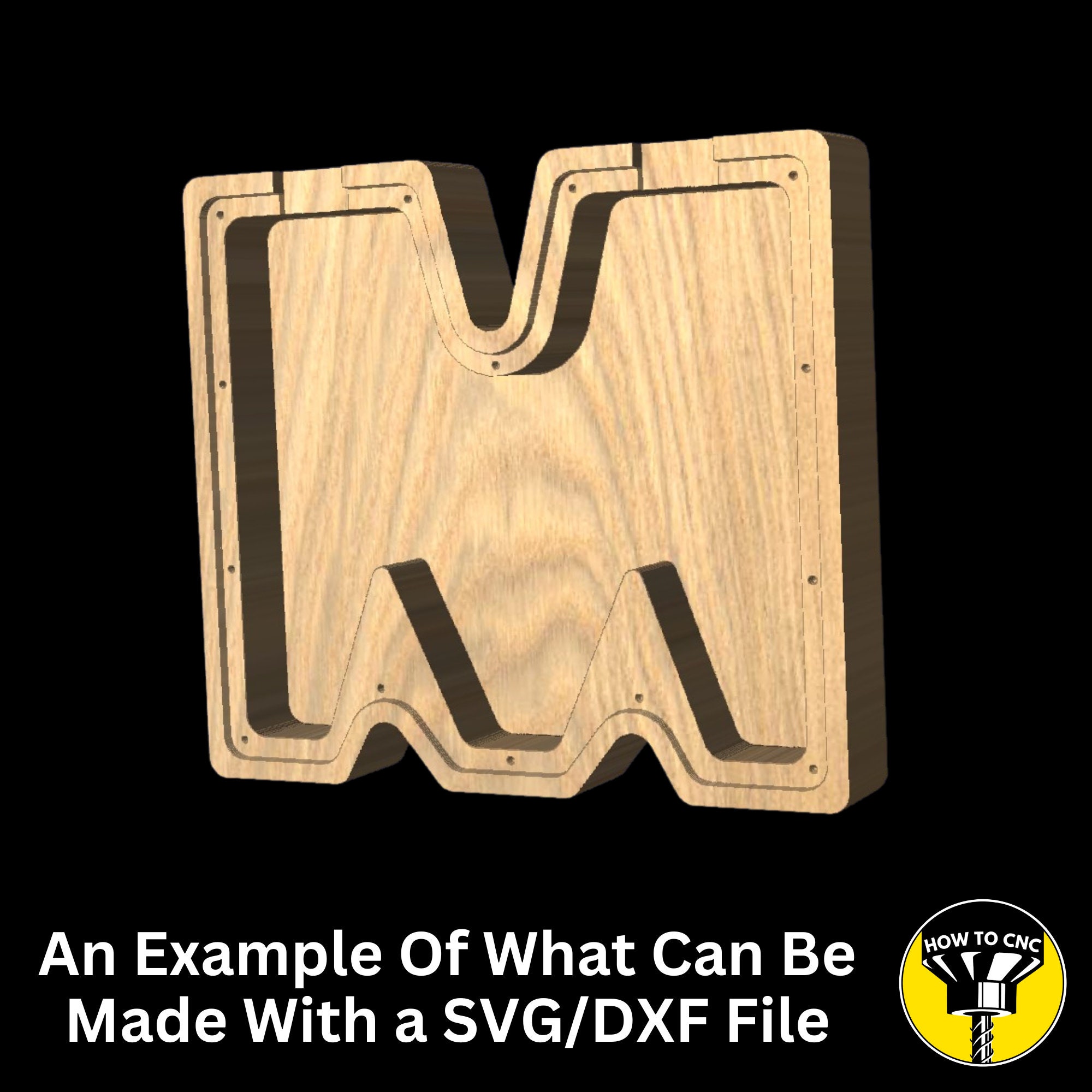 Letter M Money Box Cnc File, Money Box SVG, Money Box DXF File, Kids ...