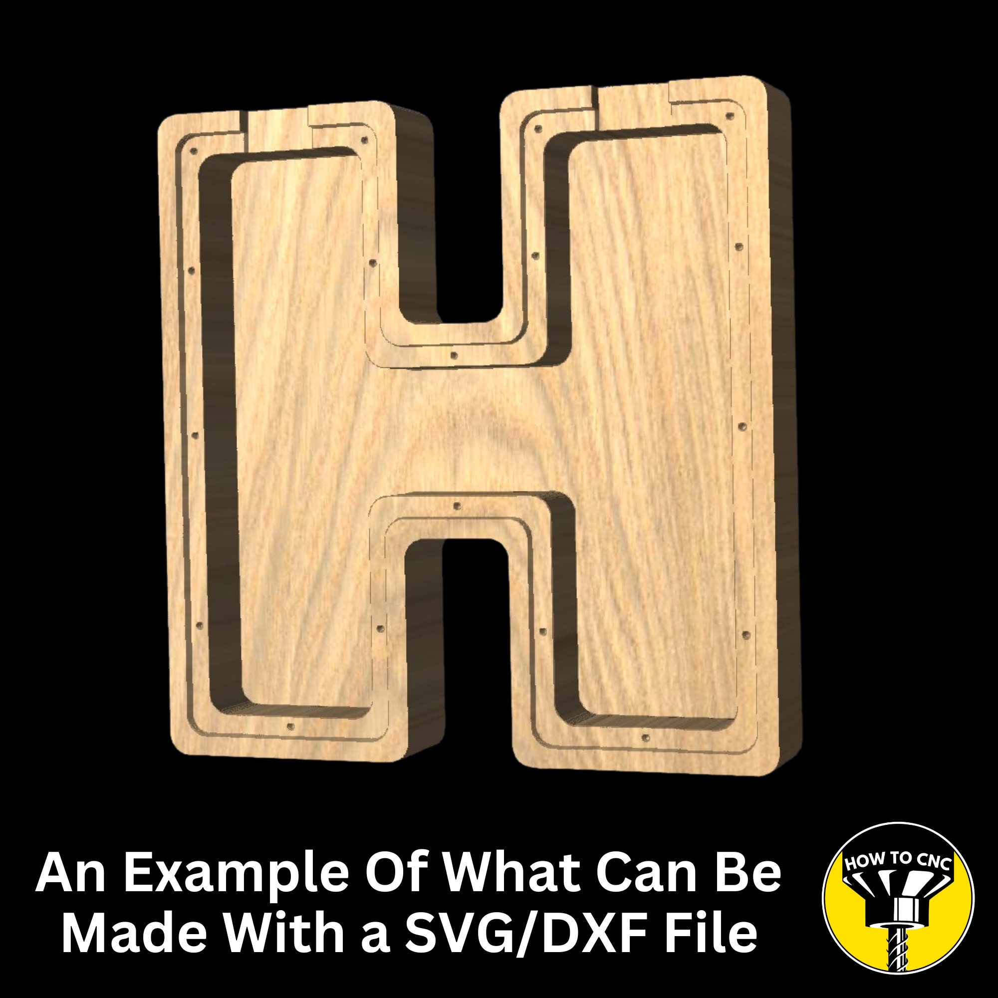 Complete A to Z Alphabet Capital Letter Money Boxes, Money Box Cnc ...