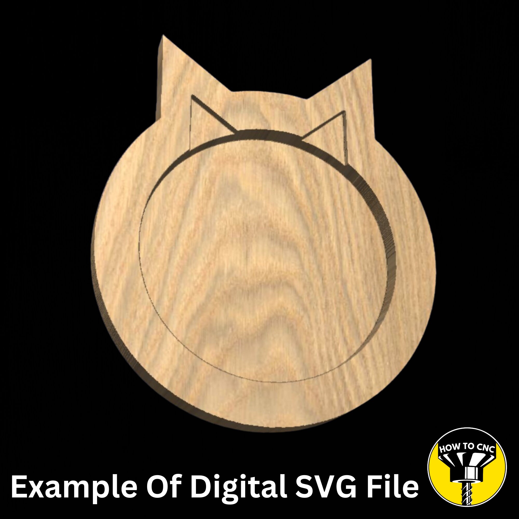 Cat Bowl SVG, Cat Bowl DXF, Cat Bowl Ai, Cat Bowl EPS, Cat Bowl Router ...