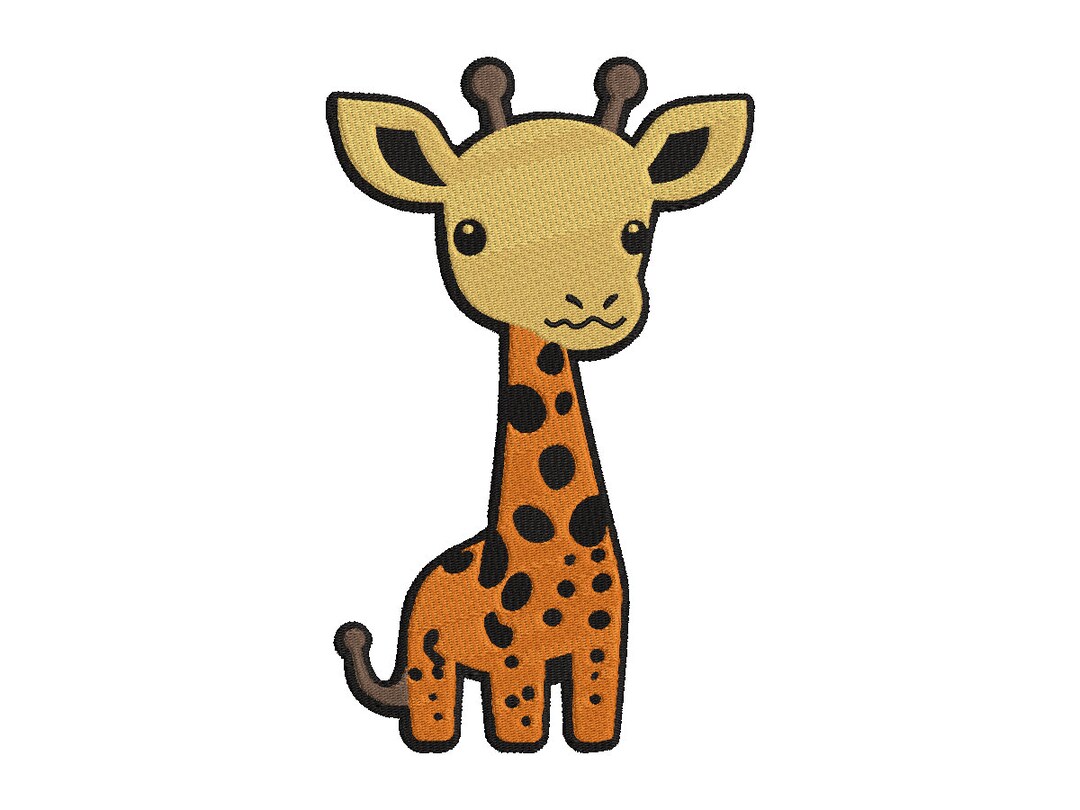 Giraffe Embroidery Design - Etsy