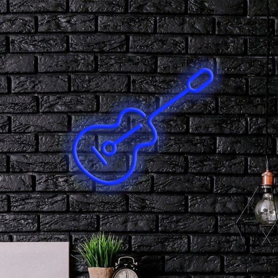 Guitar LED Neon Sign - Etsy