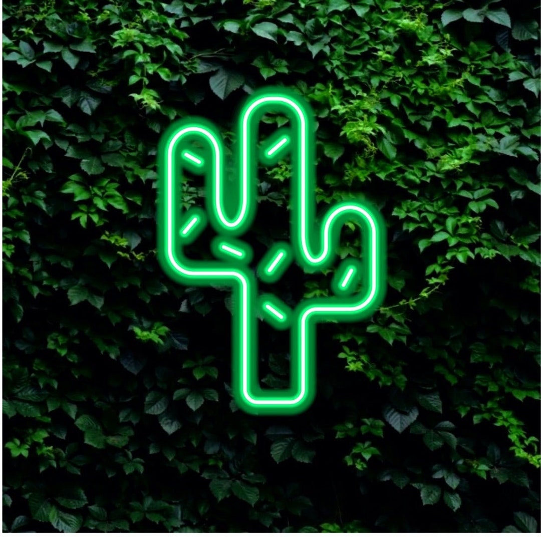 Cactus LED Neon Sign - Etsy