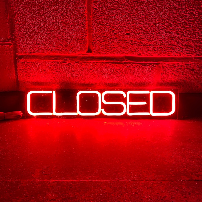 Closed Caps LED Neon Sign - Etsy