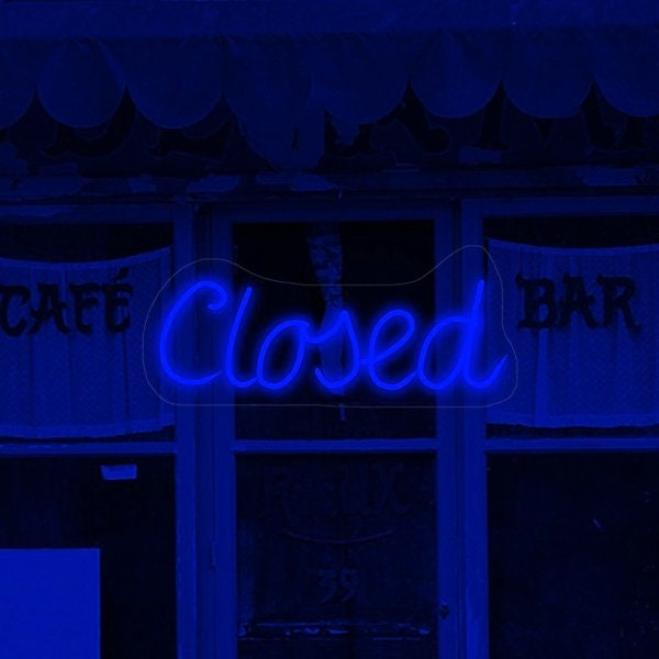 Closed LED Neon Sign - Etsy