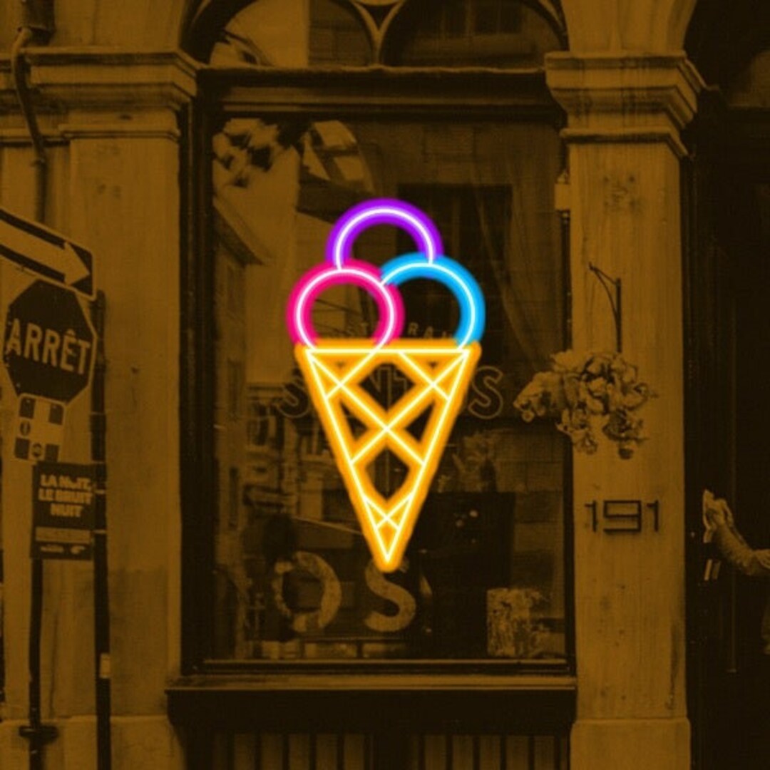 Ice Cream LED Neon Sign - Etsy