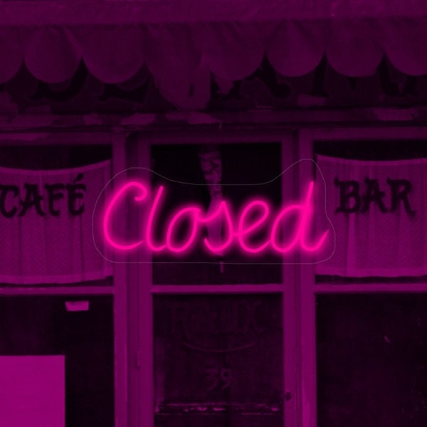 Closed LED Neon Sign - Etsy