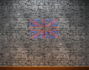 Union Jack Neon Sign - Etsy