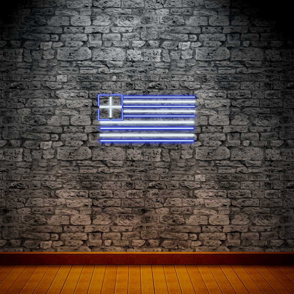 Flag of Greece LED Neon Sign - Etsy