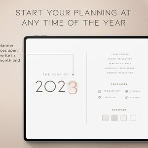 Minimalist Digital Planner, Undated Goodnotes Planner, Daily, Weekly ...