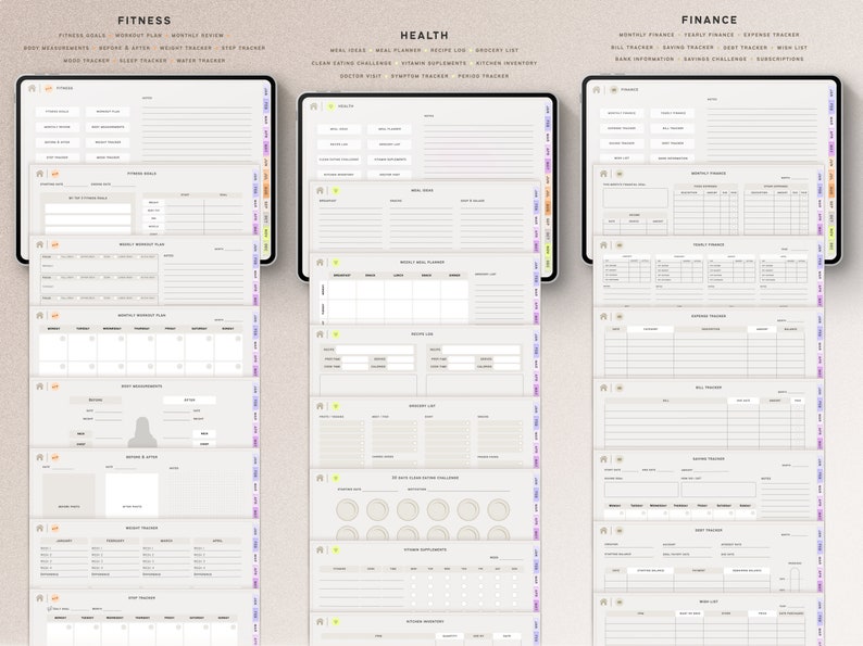 Digital Planner Goodnotes Planner Daily Weekly & Monthly - Etsy