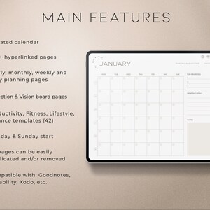 Minimalist Digital Planner, Undated Goodnotes Planner, Daily, Weekly ...