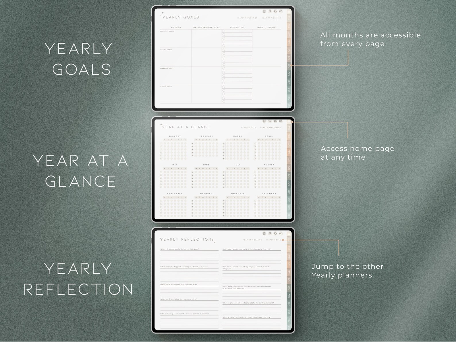 Minimalist Digital Planner, Undated Goodnotes Planner, Daily, Weekly ...