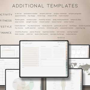 Minimalist Digital Planner, Undated Goodnotes Planner, Daily, Weekly ...