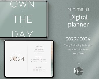 2024 2025 Minimalist Digital Planner, Goodnotes Planner Notability ...