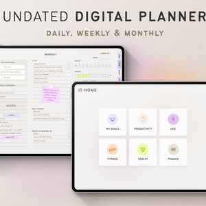 Digital Planner, Goodnotes Planner, Daily, Weekly & Monthly Planner ...
