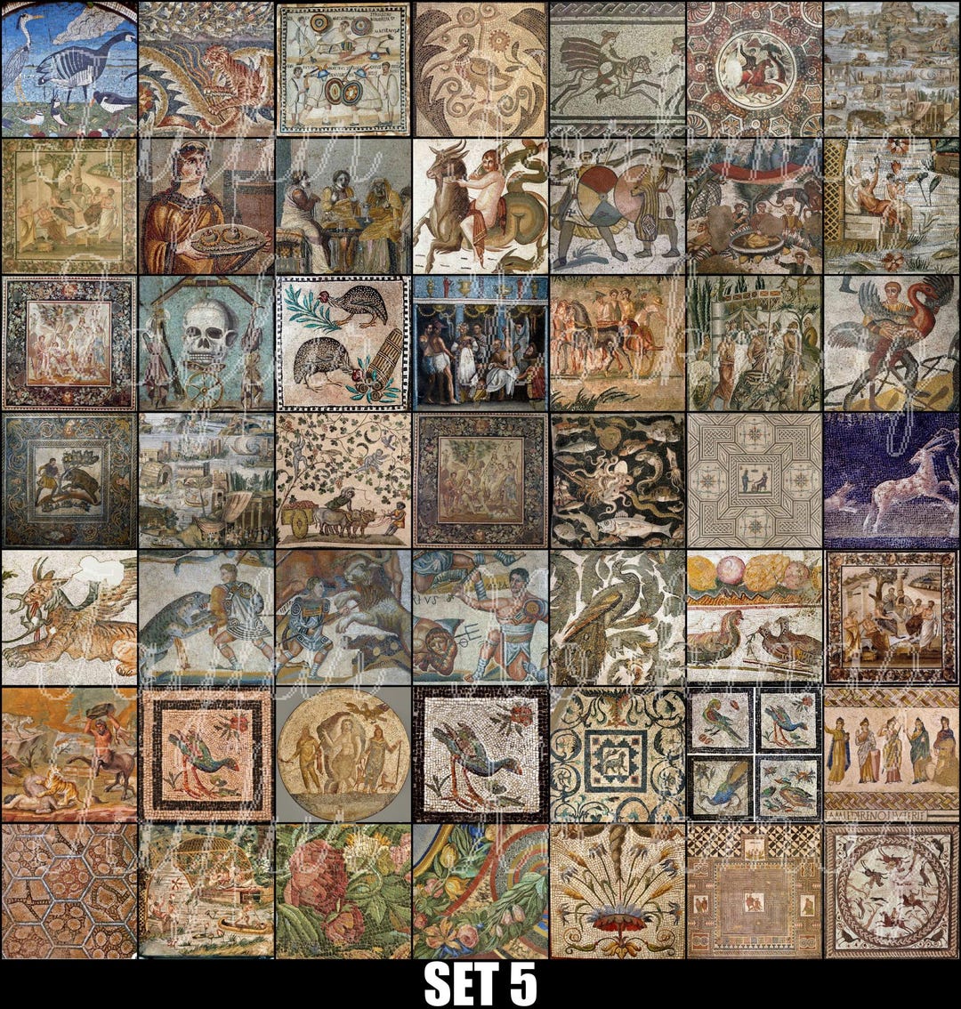 50 Pcs, Peel and Stick PVC Tiles, in Any Size, Digitally Restored ...