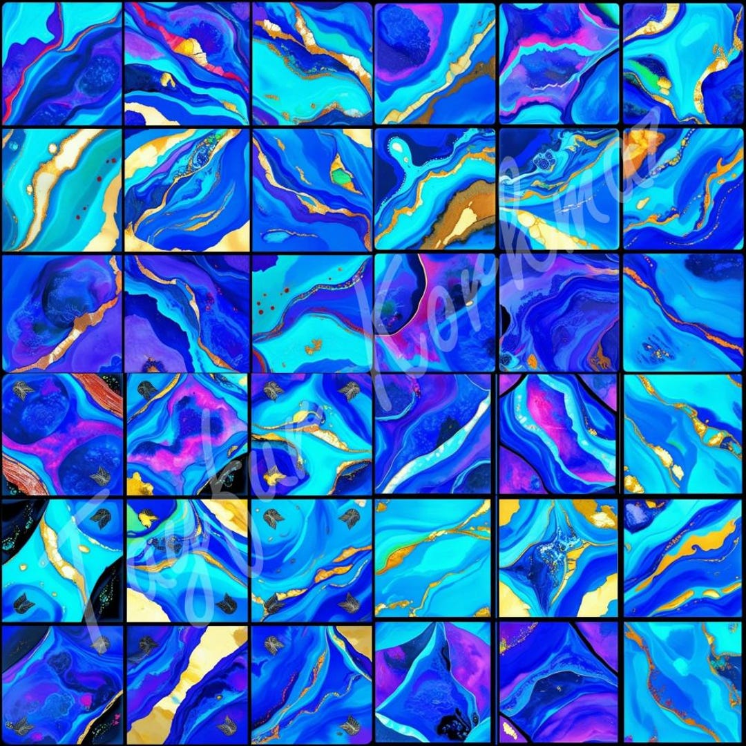 Opal Gemstone Tile, Self Adhesive Gemstone Pvc Tile. 25x25"- 60x60 Cm 4 ...