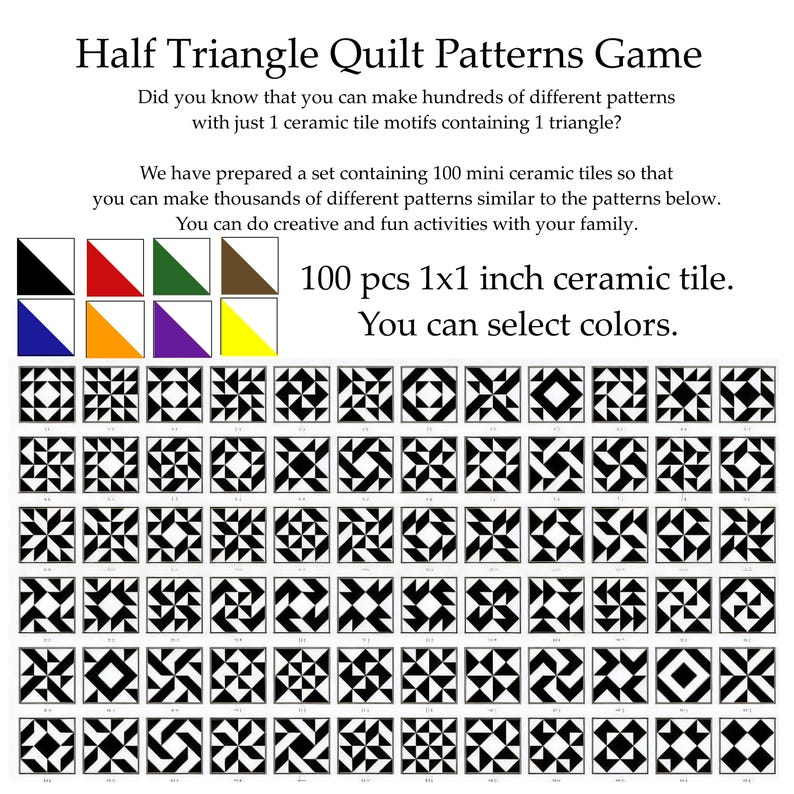 New, Unique, Interesting and Open Ended 100 Pcs Tiny Ceramic Tile Box ...