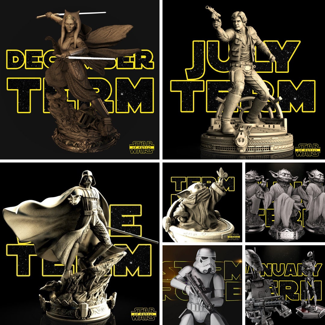 Star Wars STL 3D File Mega Pack 3D Printed Star Wars File Star Wars 3D ...