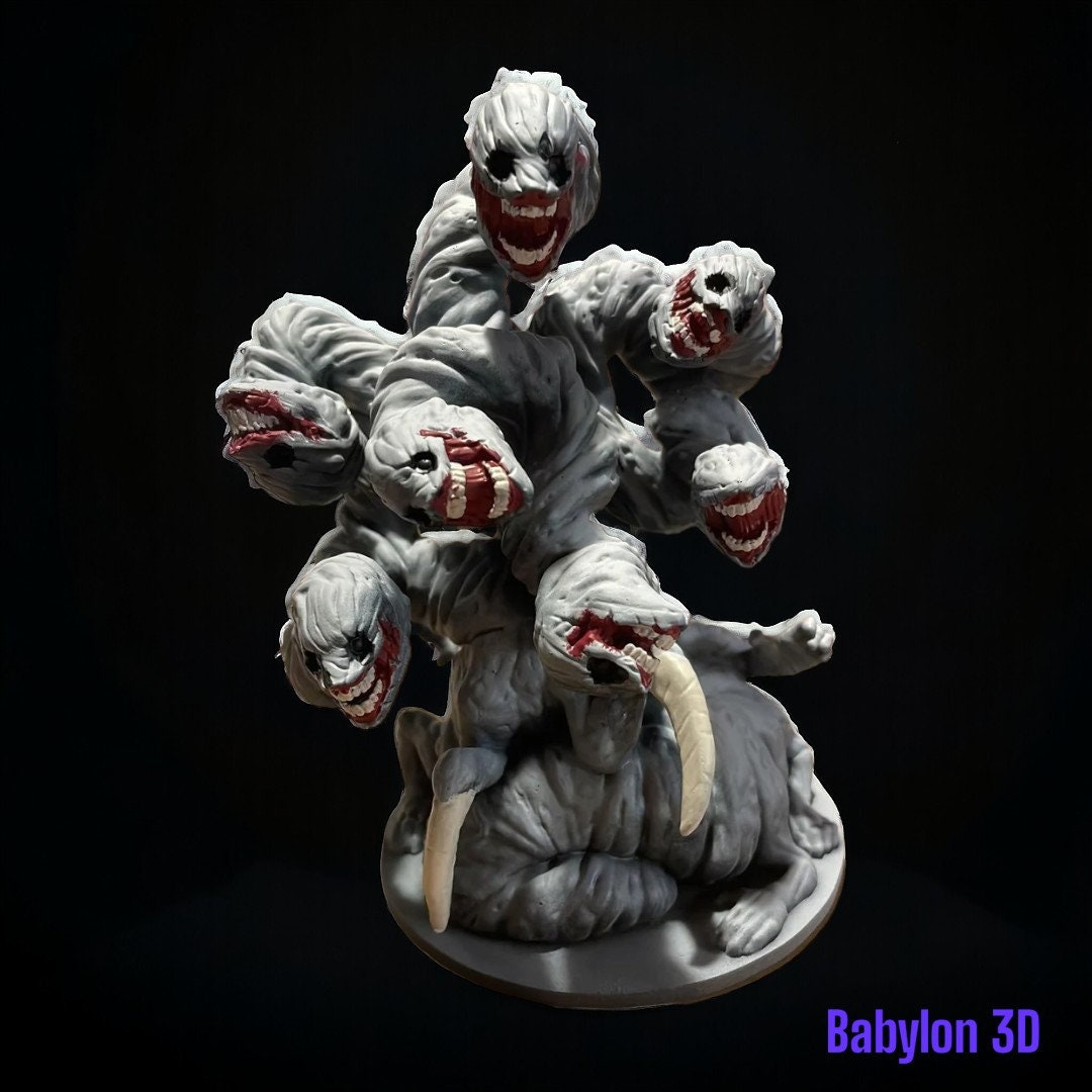 False Hydra 3D Stl File Fantasy Tabletop Miniature 3D Printer Stl File ...
