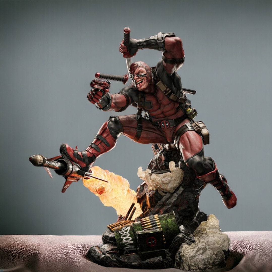 Deadpool High Quality 3D Model STL File for 3D Printers - Etsy