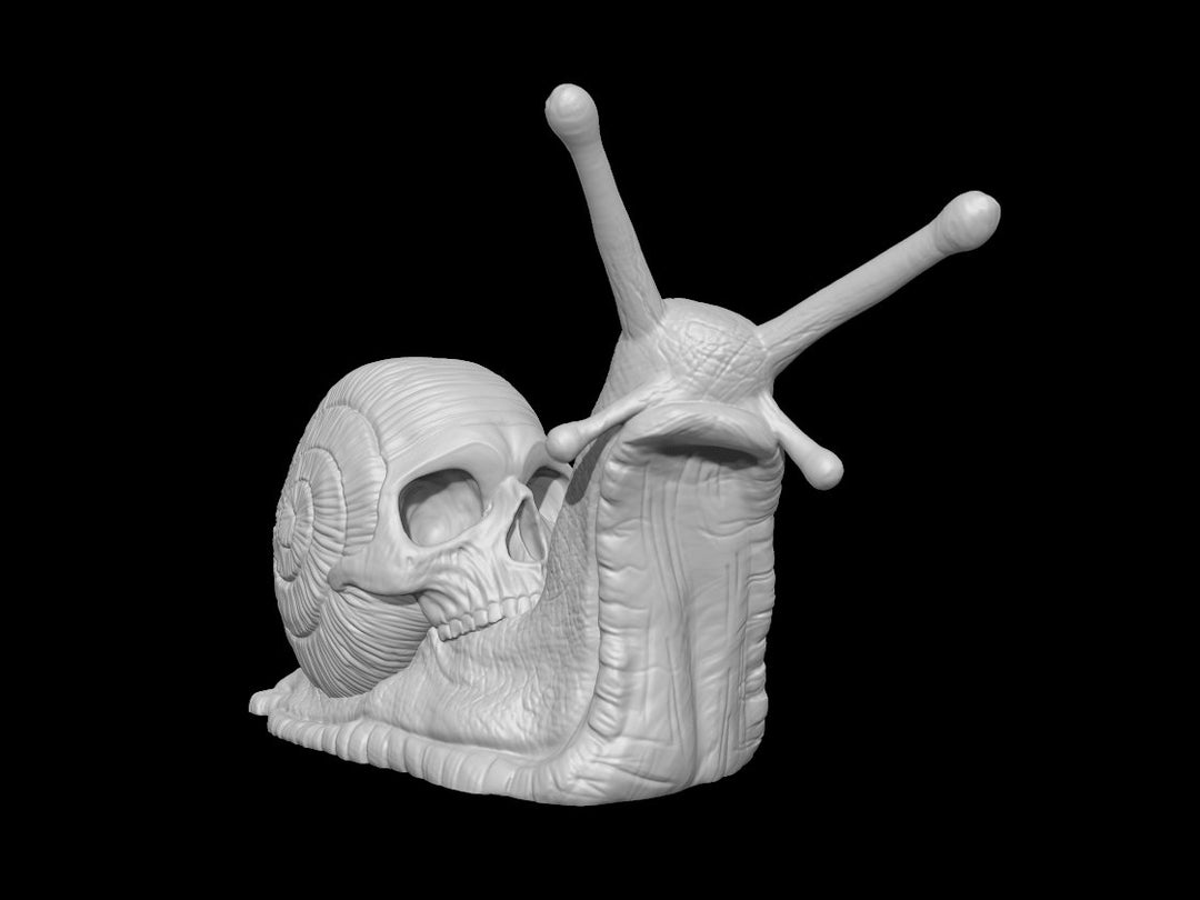 Skull Snail STL File for 3D Printing Skull 3D Print File Stl - Etsy