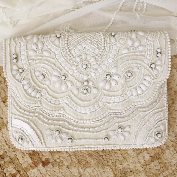 Ivory Bridal Clutch - Etsy