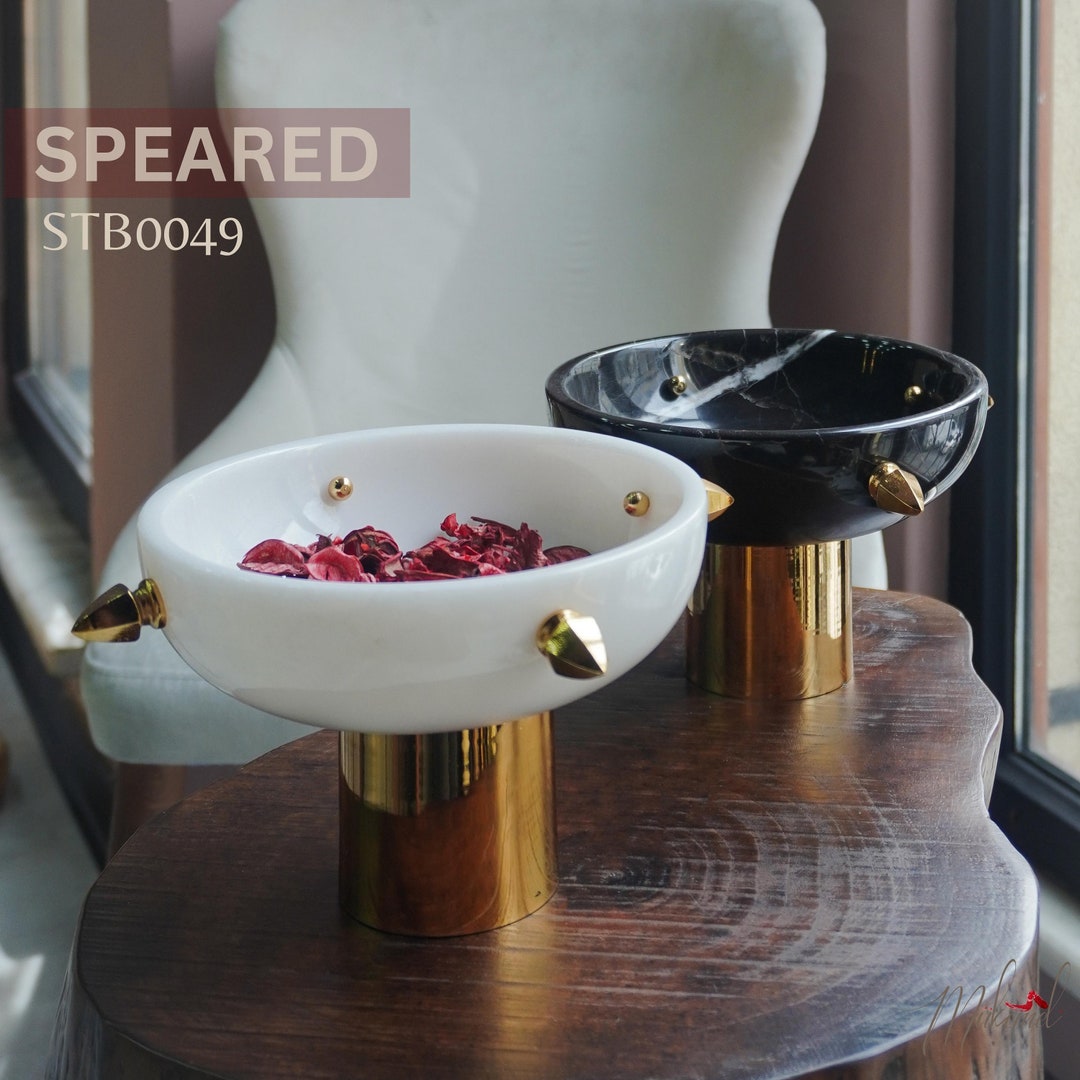 Handmade Marble Bowl Set: Speared Home Decor, Elegant Design - Etsy