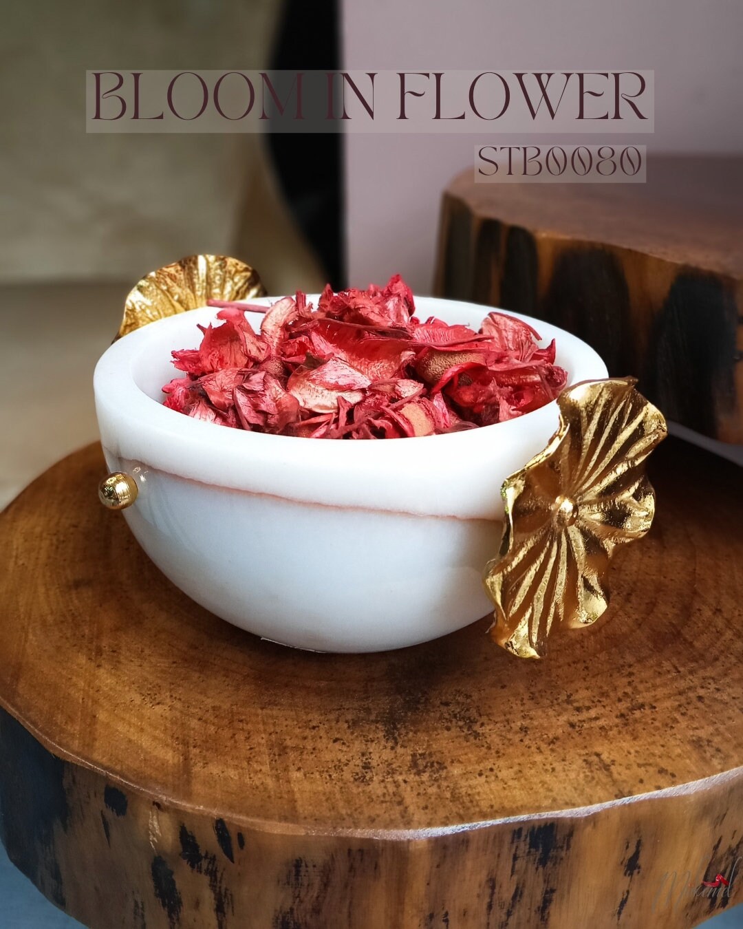 Handmade Marble Flower Bowl: Elegant Home Decor (7.1 Inch) - Etsy