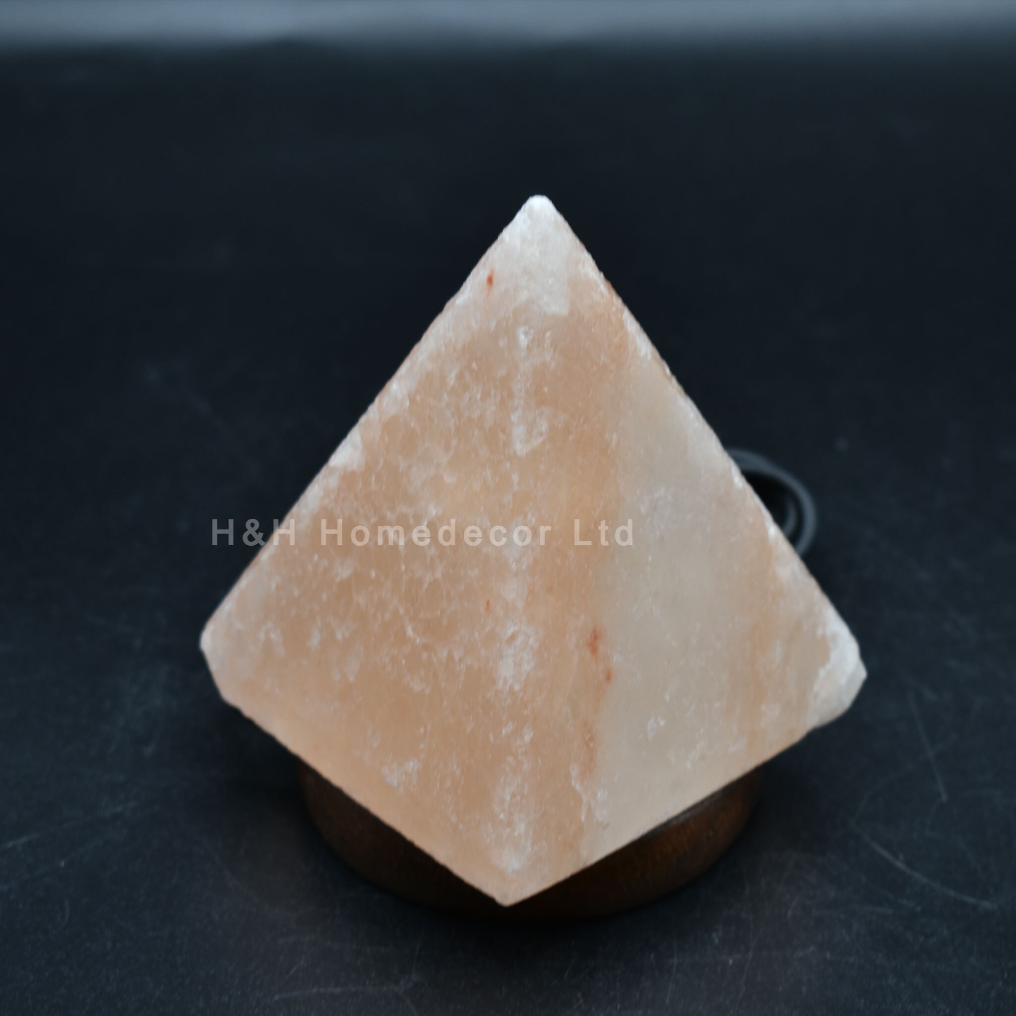 Himalayan Salt Lamp Pyramid Shape Handmade Pink Rock Salt USB - Etsy