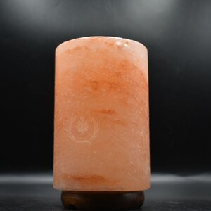 Himalayan Pink Rock Salt Cylinder Lamp 100% Natural Hand Craved Crystal ...