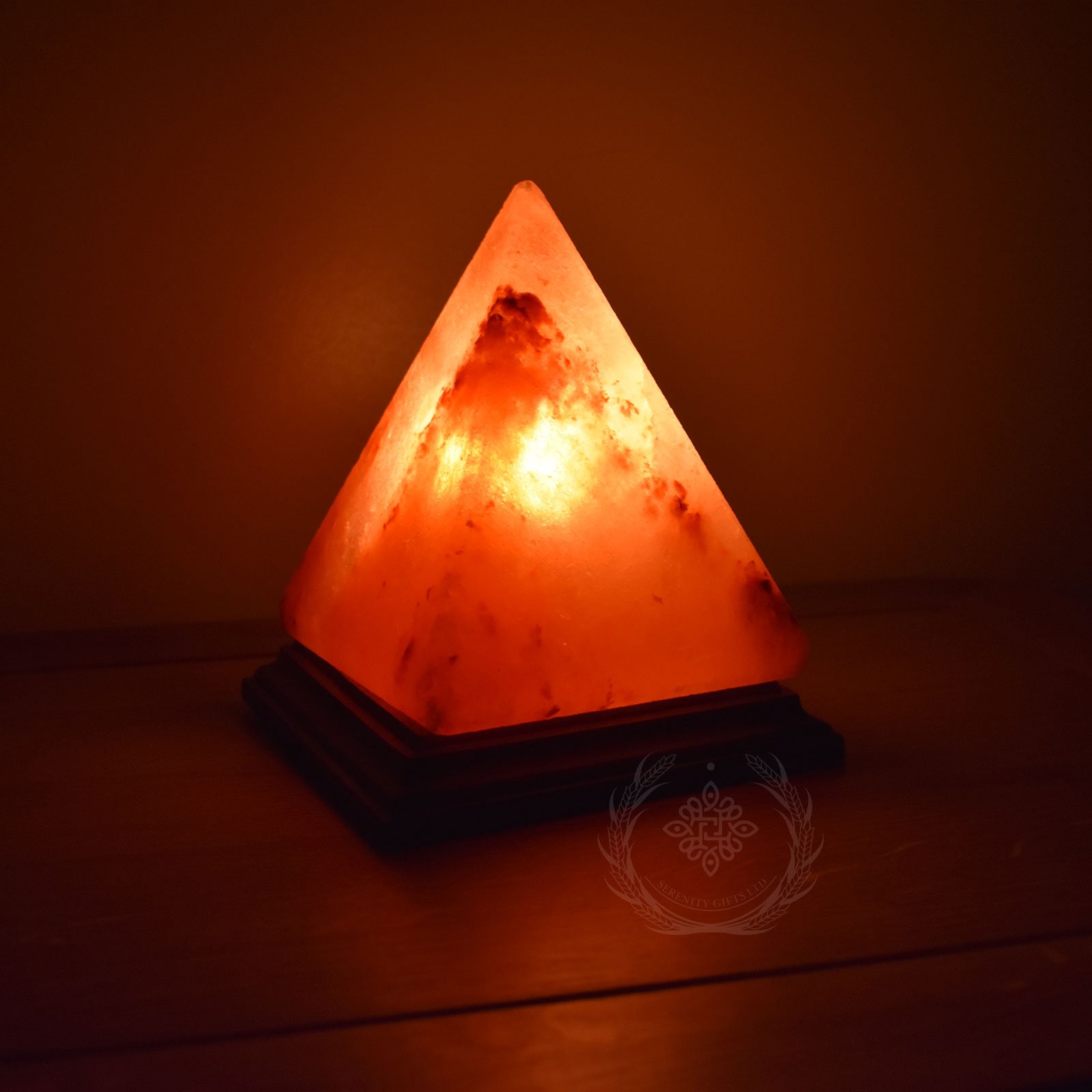 Himalayan Pink Salt Lamp Pyramid Shape 100% Hand Crafted Crystal Rock ...