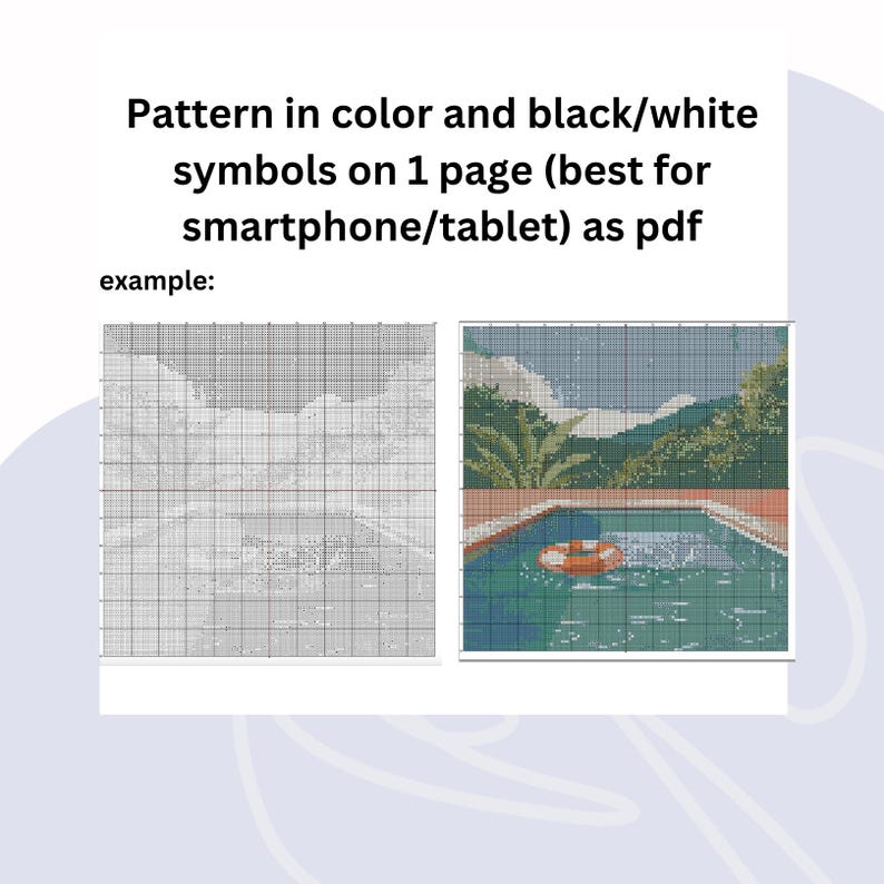 Back to School Ribbon & Pen Mini Cross-stitch Pattern – 130x116 ...