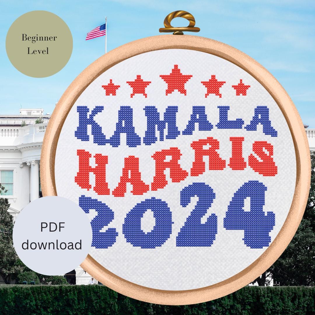 Kamala Harris Cross Stitch Pattern Inspirational Home Decor DIY ...
