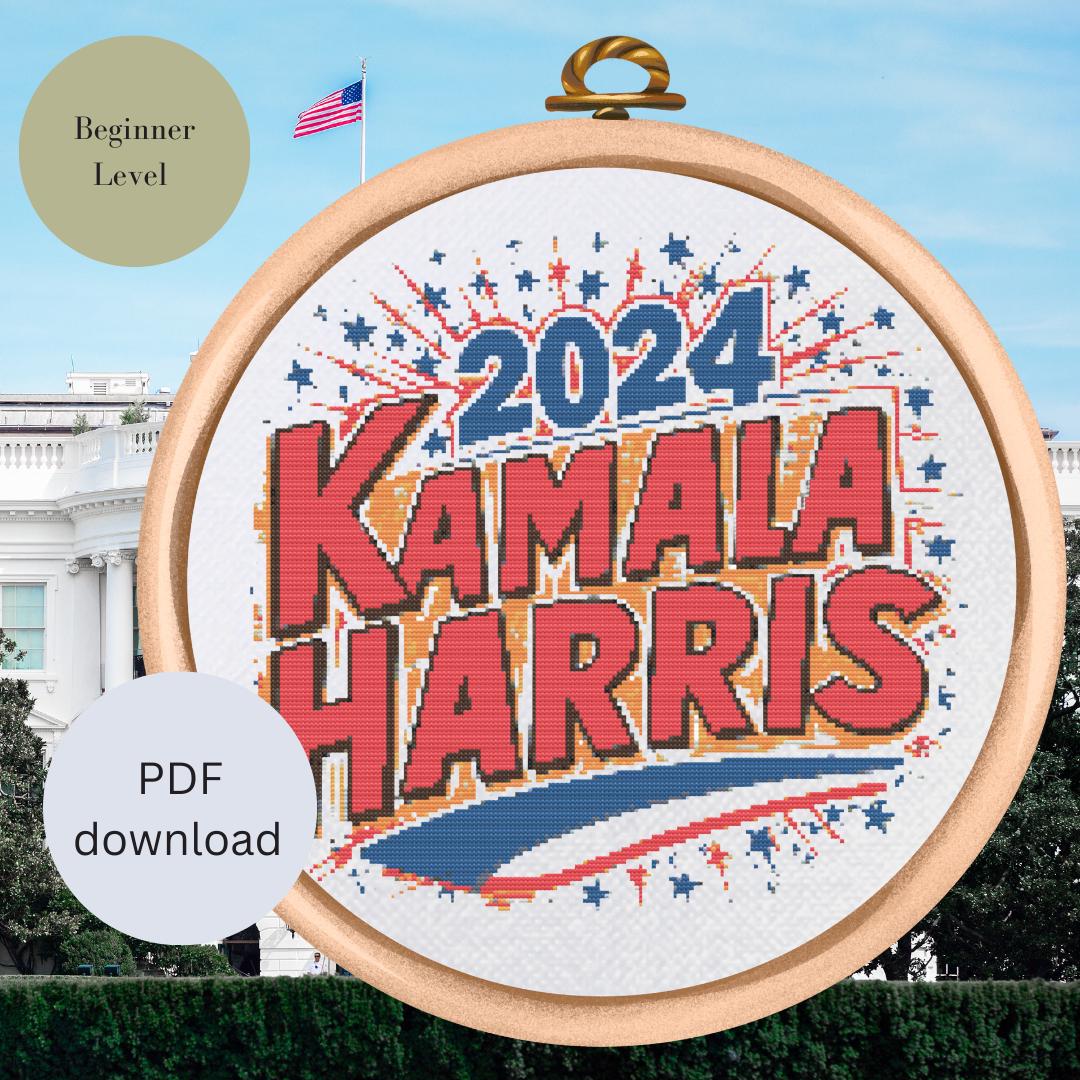 Kamala Harris Cross Stitch Pattern Inspirational Home Decor DIY ...