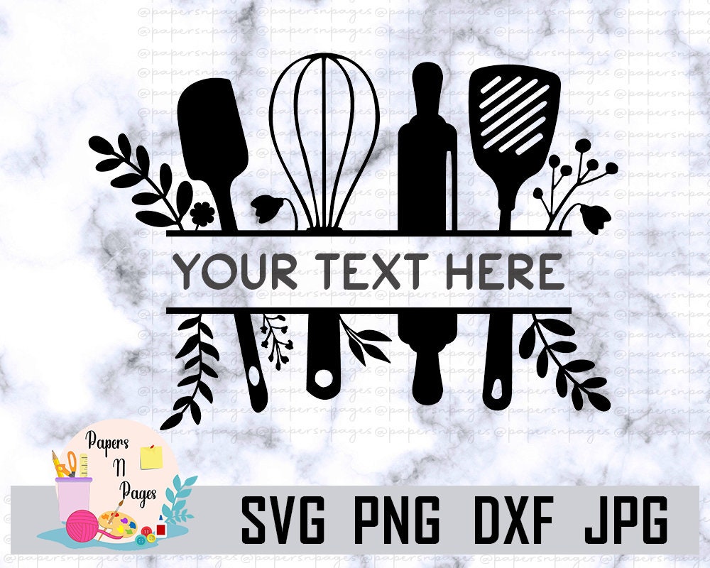 Kitchen Split Frame SVG, Kitchen SVG, Digital Download for Cricut ...
