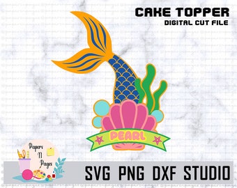 Happy Birthday Mermaid Tail SVG Digital File - Etsy