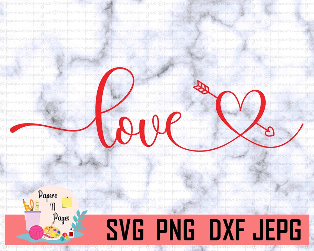 Love SVG, Cute Love SVG, Valentines Day SVG, Love Struck, Cut Files ...