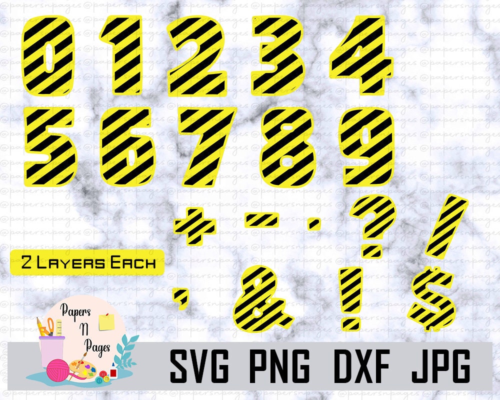 Construction Font SVG, Construction Birthday Party, Construction ...