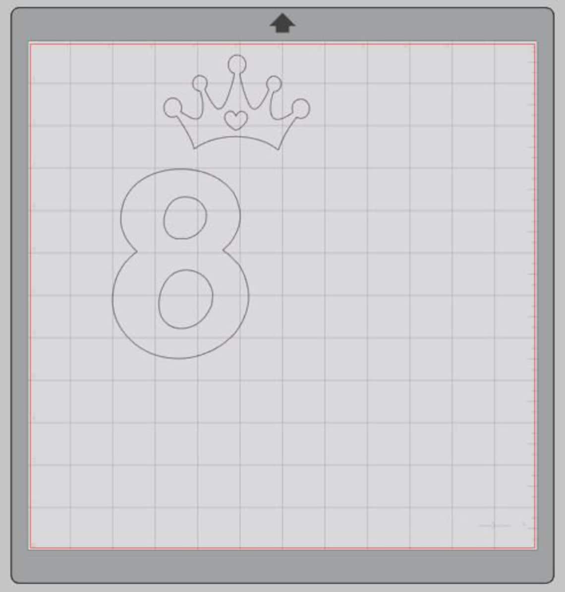 Crown Numbers SVG, Birthday Numbers With Crown Svg, Princess, Girl ...