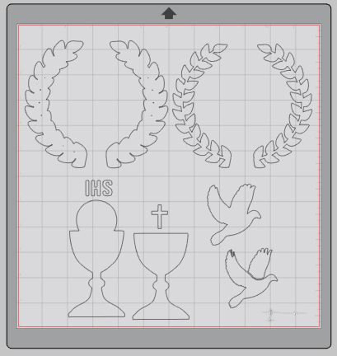 Communion Chalice With Dove SVG, Holy Communion Cake Toppers, Holy ...