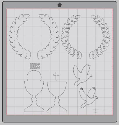 Communion Chalice With Dove SVG, Holy Communion Cake Toppers, Holy ...
