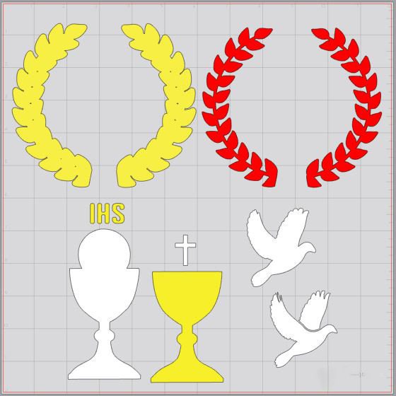 Communion Chalice With Dove SVG, Holy Communion Cake Toppers, Holy ...