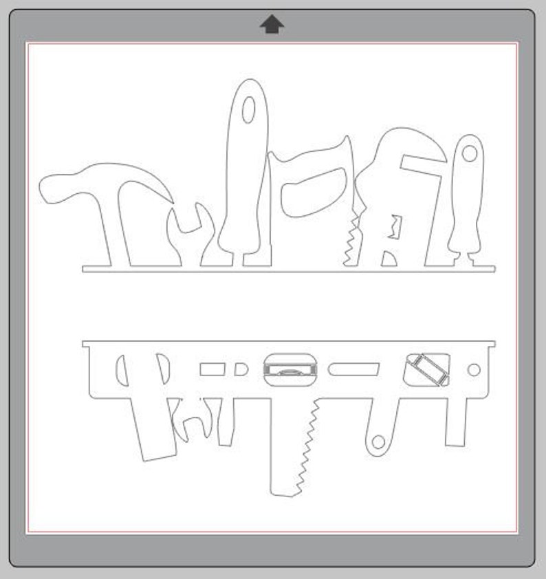 Construction Split Frame SVG, Handyman Tools SVG, Construction Monogram ...