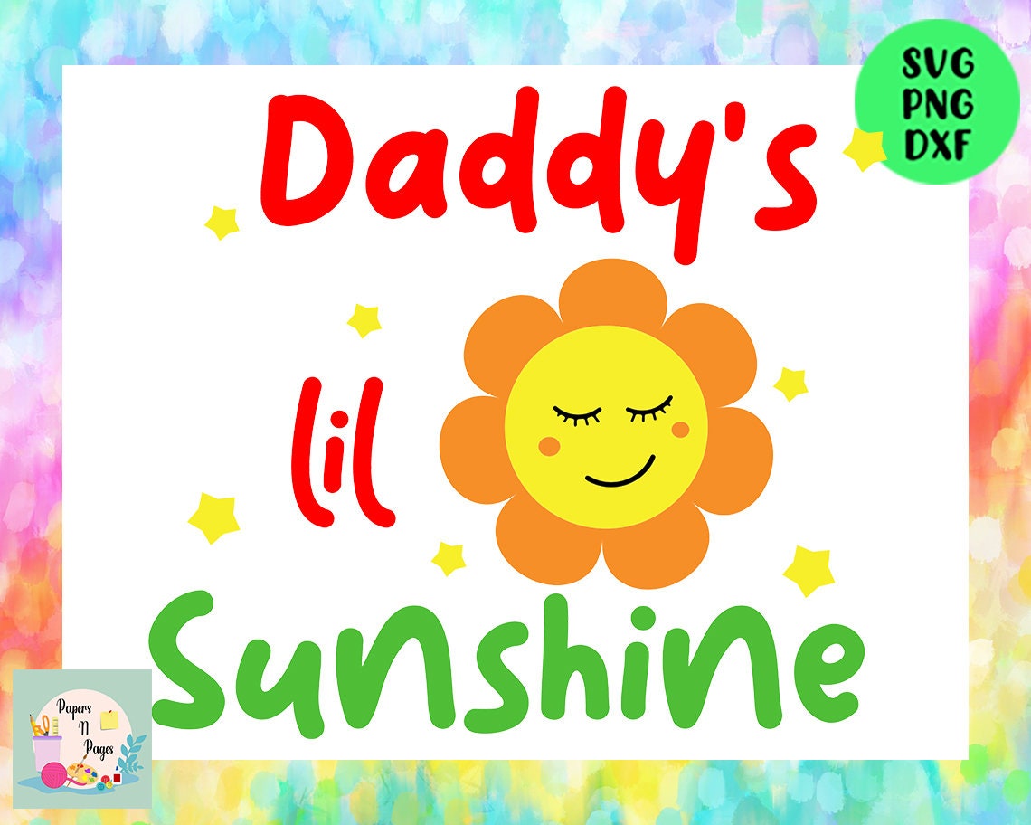 Mommy's & Daddy's Lil Sunshine SVG for Kids Rompers - Etsy