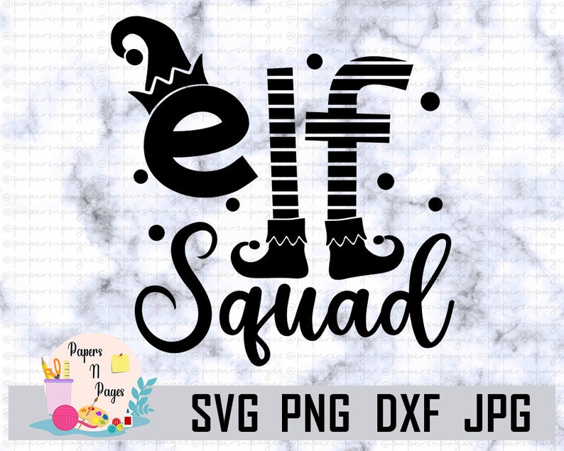 Elf Squad SVG, Christmas Elf Squad SVG, Cut File, Sublimation, Digital ...