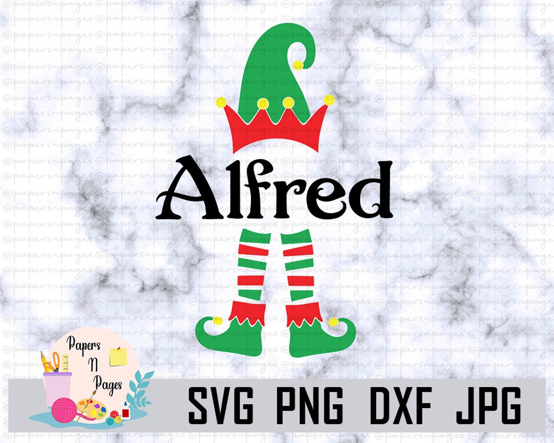 Elf Name Frame Monogram SVG, Elf Name SVG, Cut File, Sublimation ...