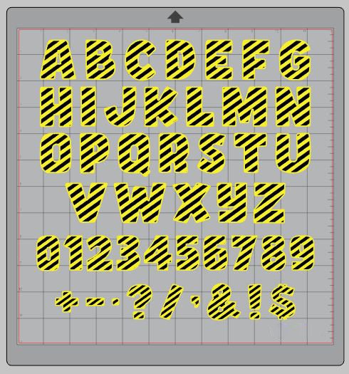 Construction Font SVG, Construction Birthday Party, Construction ...