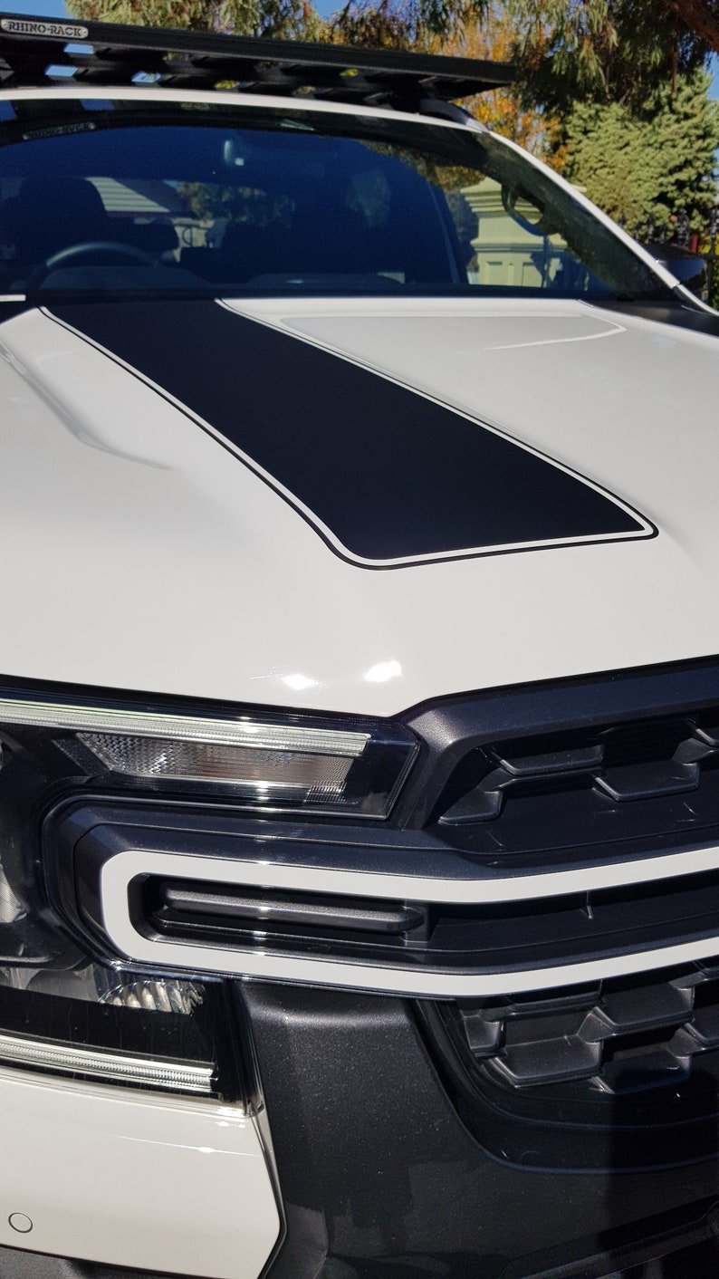 Ford Ranger Raptor Bonnet Stripe Kit - Etsy Australia